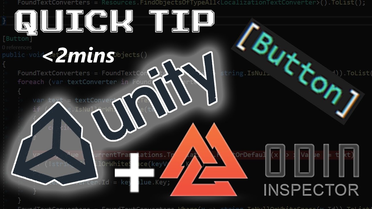 Unity + Odin Inspector Tip [Button]