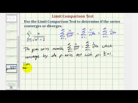 Ex: Infinite Series – Limit Comparison Test (Radical, Convergent ...