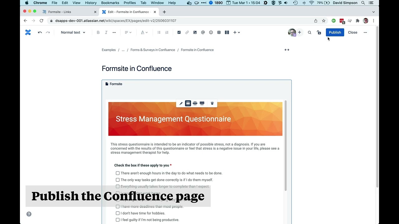 Formsite – Forms & Surveys in Confluence