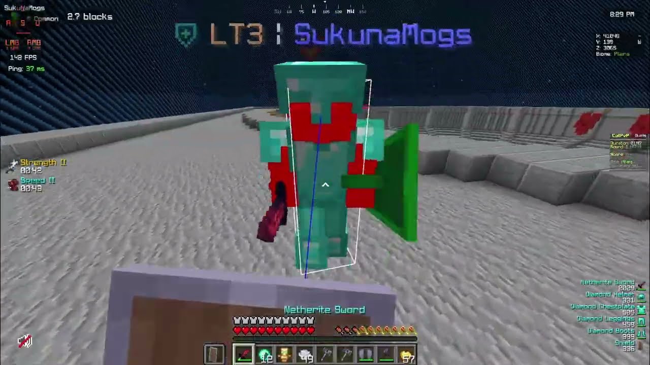 Jxydon (RHT2) vs. Infeais (HT3) - PvPTiers Mace