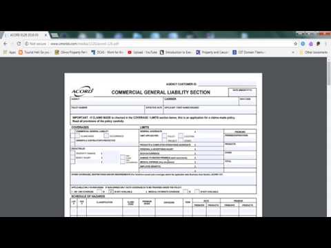 ACCORD FORM 126 COMMERCIAL FORM