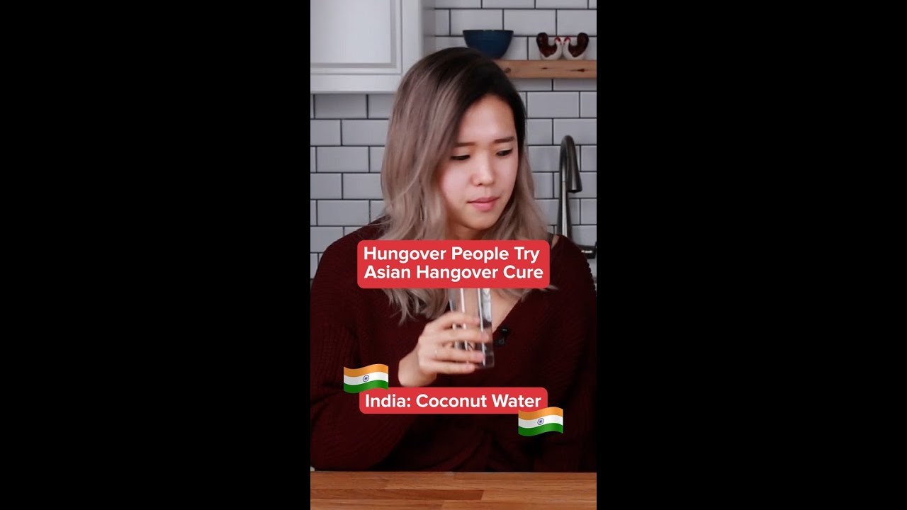 Hungover People Try Asian Hangover Cures - India Coconut Water
