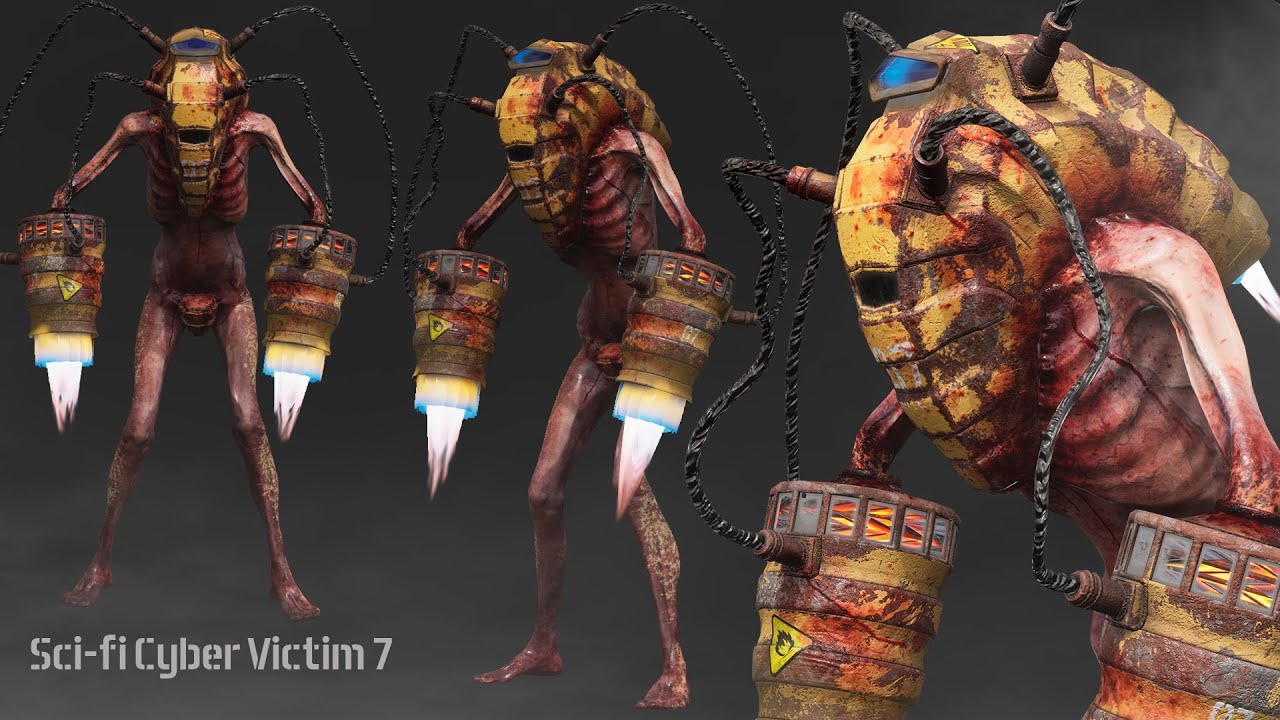 Sci-fi Cyber Victim 7 Preview Unreal Engine 4/5 (FAB) and Unity