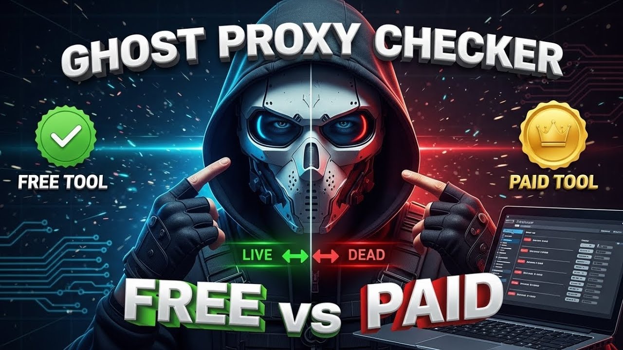 GHOST PROXY CHECKER — FREE vs PAID (LIVE/DEAD Test!)