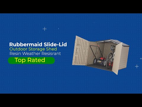 Rubbermaid Slide Lid Review | Resin Weather Resistant Outdoor Storage Shed