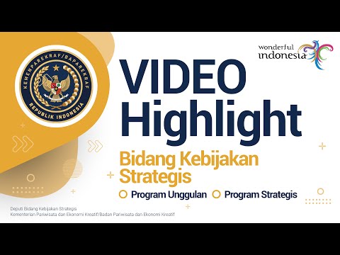 Program Deputi Bidang Kebijakan Strategis Kementerian Pariwisata dan Ekonomi Kreatif
