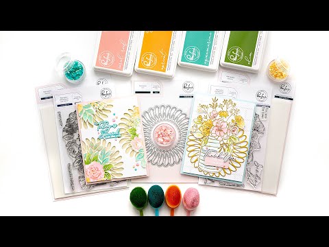 Pinkfresh Studio January 2023 Release - Today is Special & Inky Bouquet card set