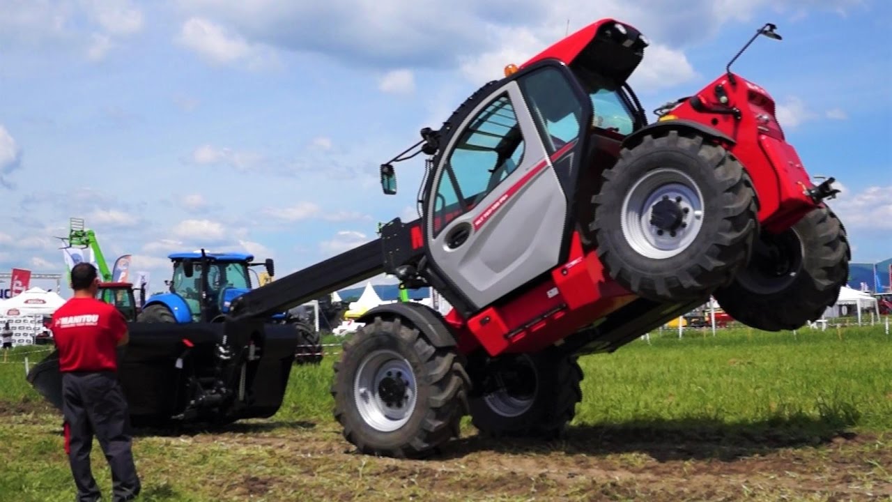 NEW Manitou Telehandler Loader Demonstration - 129 hp Deutz Engine - Manitou MLT 737-130 PS+