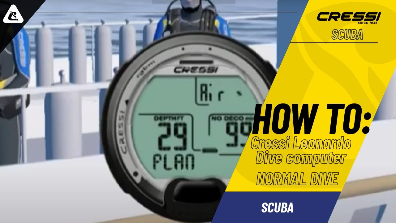 How to: Use Cressi's Dive Computer Leonardo on a Normal Dive