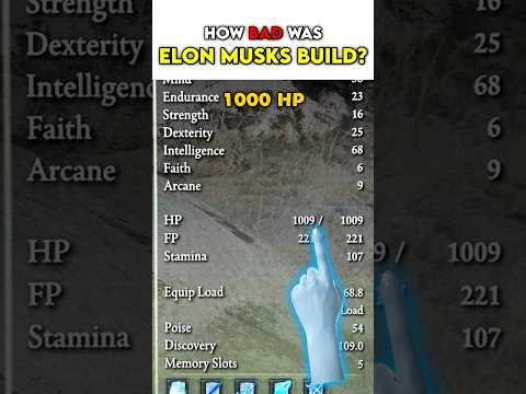 Was Elon Musk's Build Bad? # #eldenringshadowoftheerdtree #gaming #darksouls