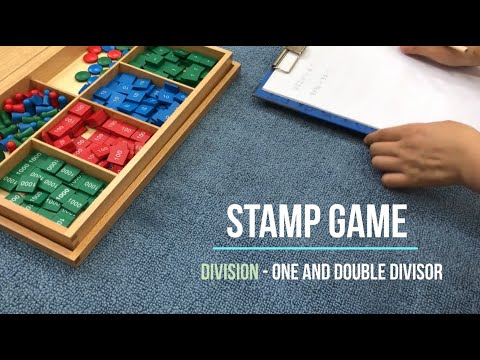 [VMI] Math - Stamp Game- Division- Montessori