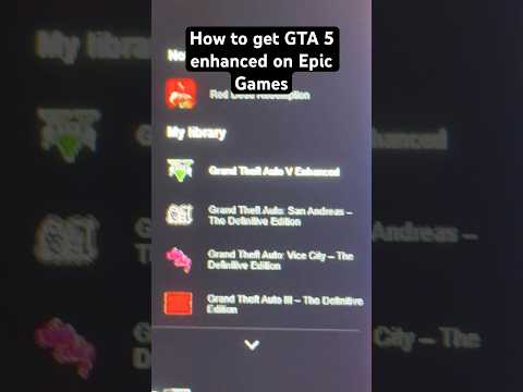 How to get GTA 5 Enhanced on EPIC GAMES for FREE!