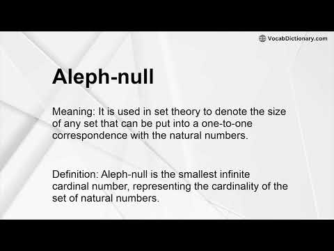 Aleph-null Meaning