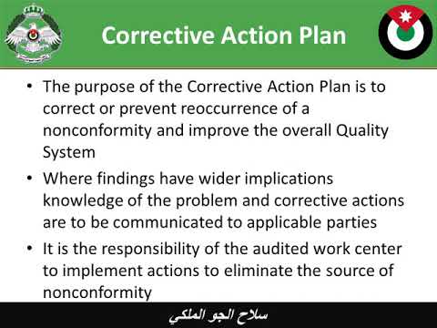 Quality assurance and auditing skills Audit Reporting & Corrective Action Plan part17