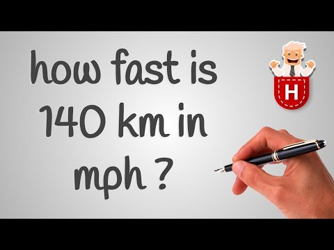 how fast is 140 km in mph