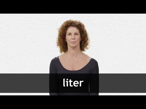 LITER definition and meaning | Collins English Dictionary
