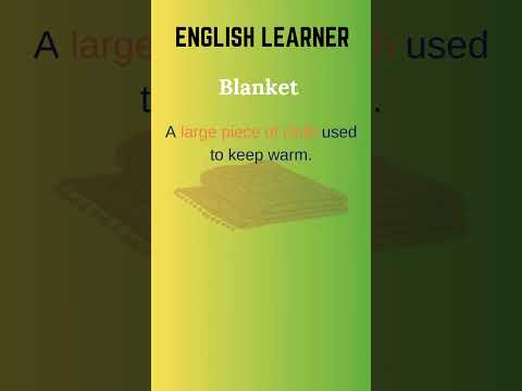 English Word - Blanket - Meaning With An Example #englishwords #english #blanket