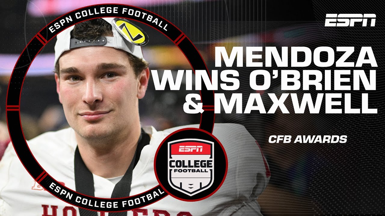 Best of the College Football Awards 🏆 Fernando Mendoza wins O’Brien & Maxwell | ESPN CFB