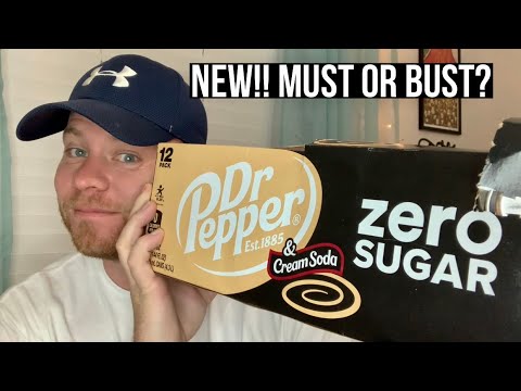 Dr. PEPPER ZERO SUGAR WITH CREAM SODA review | Must or Bust