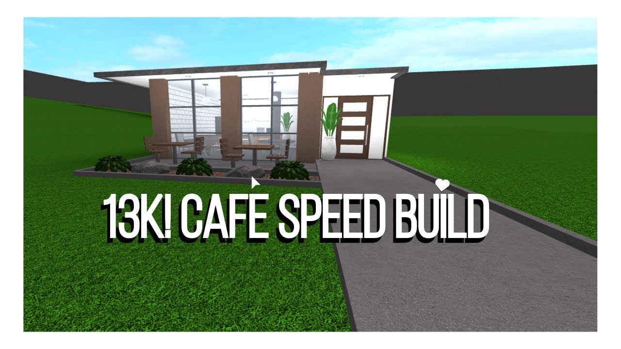 BLOXBURG! 13K CAFE SPEED BUILD!