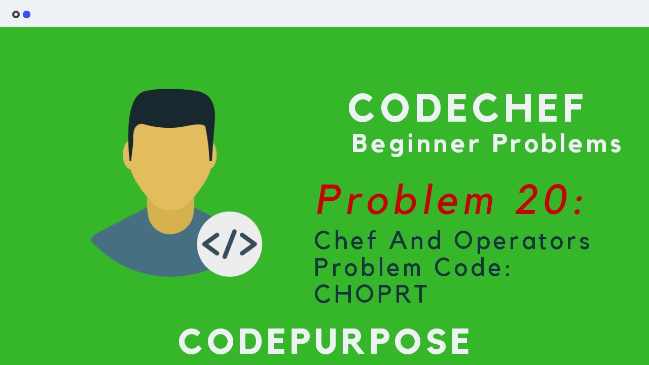 Problem 20: Chef and Operators / CHOPRT | CodeChef Beginner C++