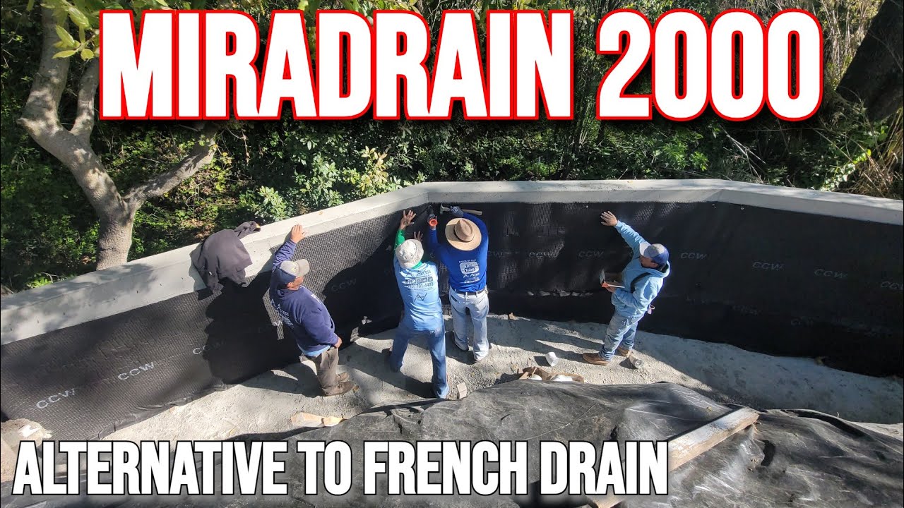 Walkthrough of Our MiraDrain Installation on a Concrete Wall