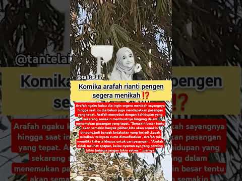 Komika arafah rianti ngaku ingin segera menikah ⁉️ #shortsvideo