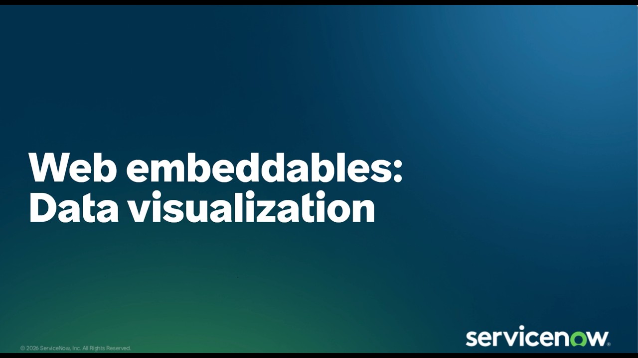 Web embeddables:  Data visualization