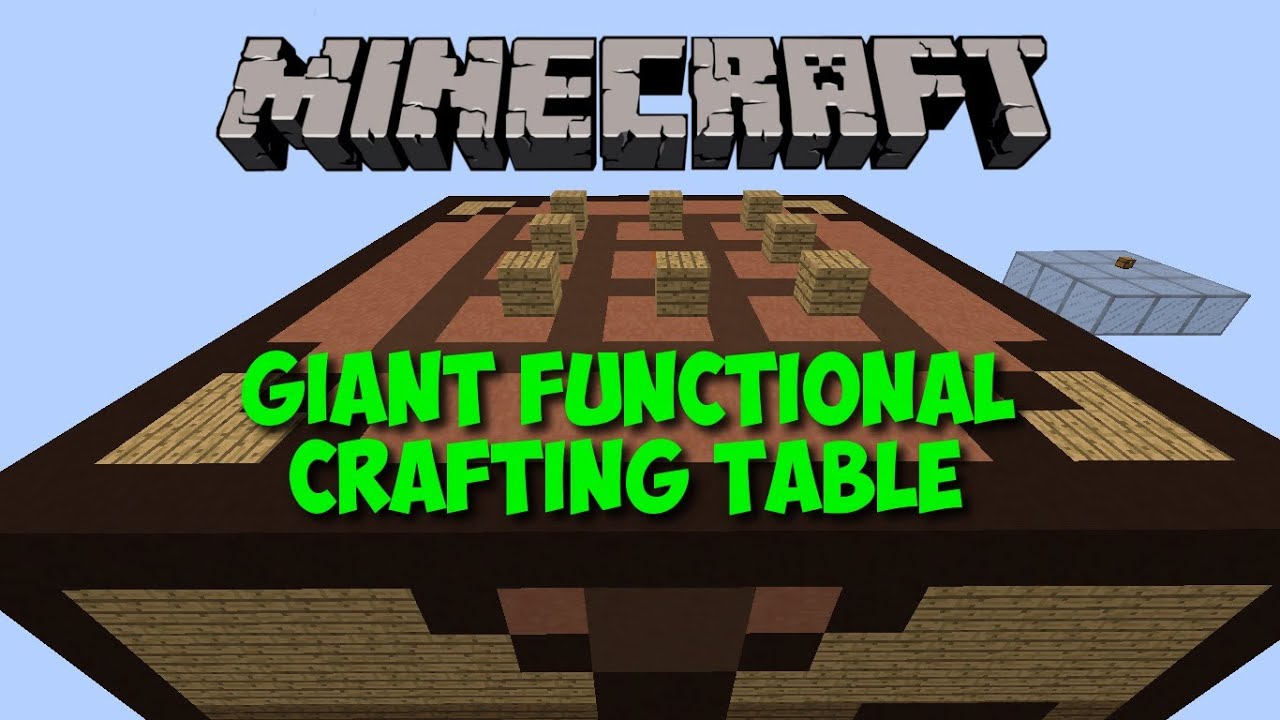 Minecraft: Fully Functional Giant Crafting Table! 100th Video Special!
