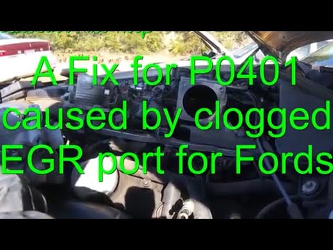 How To Fix a P0401 Due To Clogged EGR Ports On a Ford