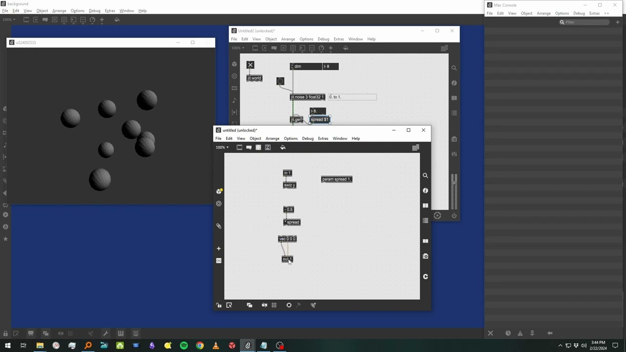 max/msp/jitter jit.gl.multiple tutorial part 1