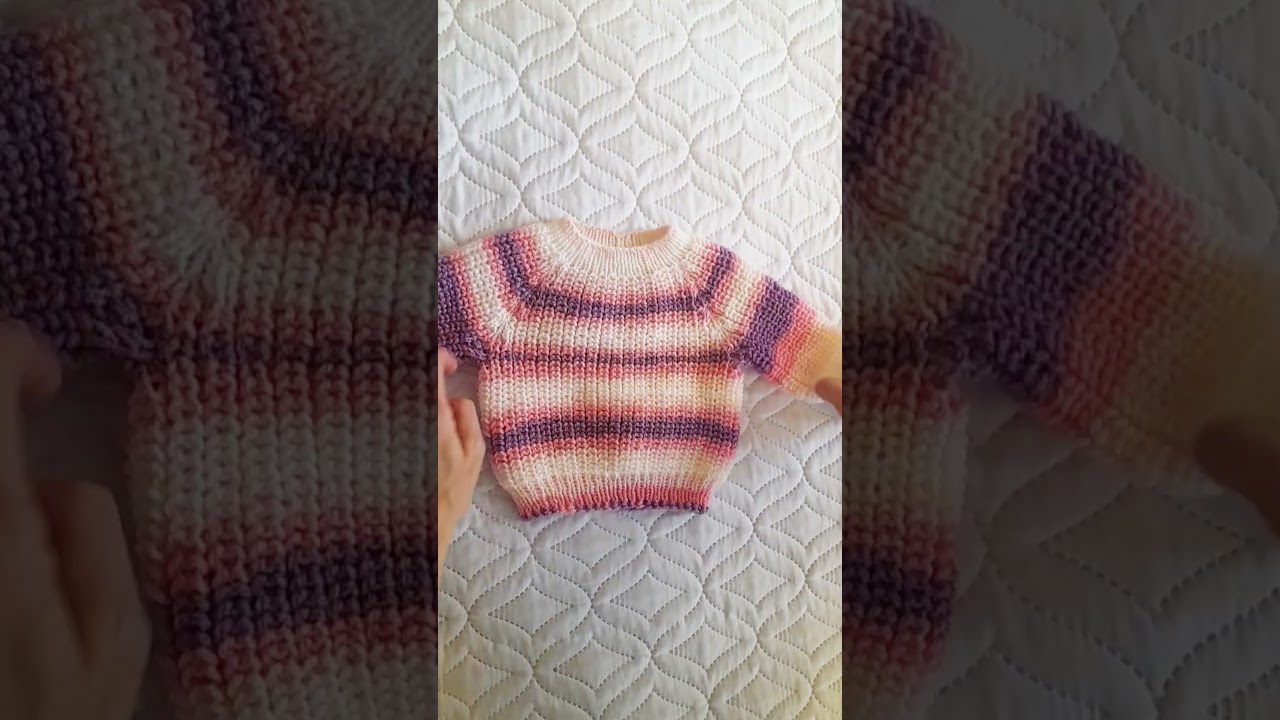 Baby Sweater Knitting Pattern | Step-by-Step Pattern | Preview | Vitalina
