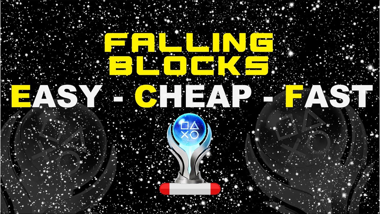 New Easy Cheap & Fast Platinum Game | Falling Blocks Quick Trophy Guide - PS4, PS5