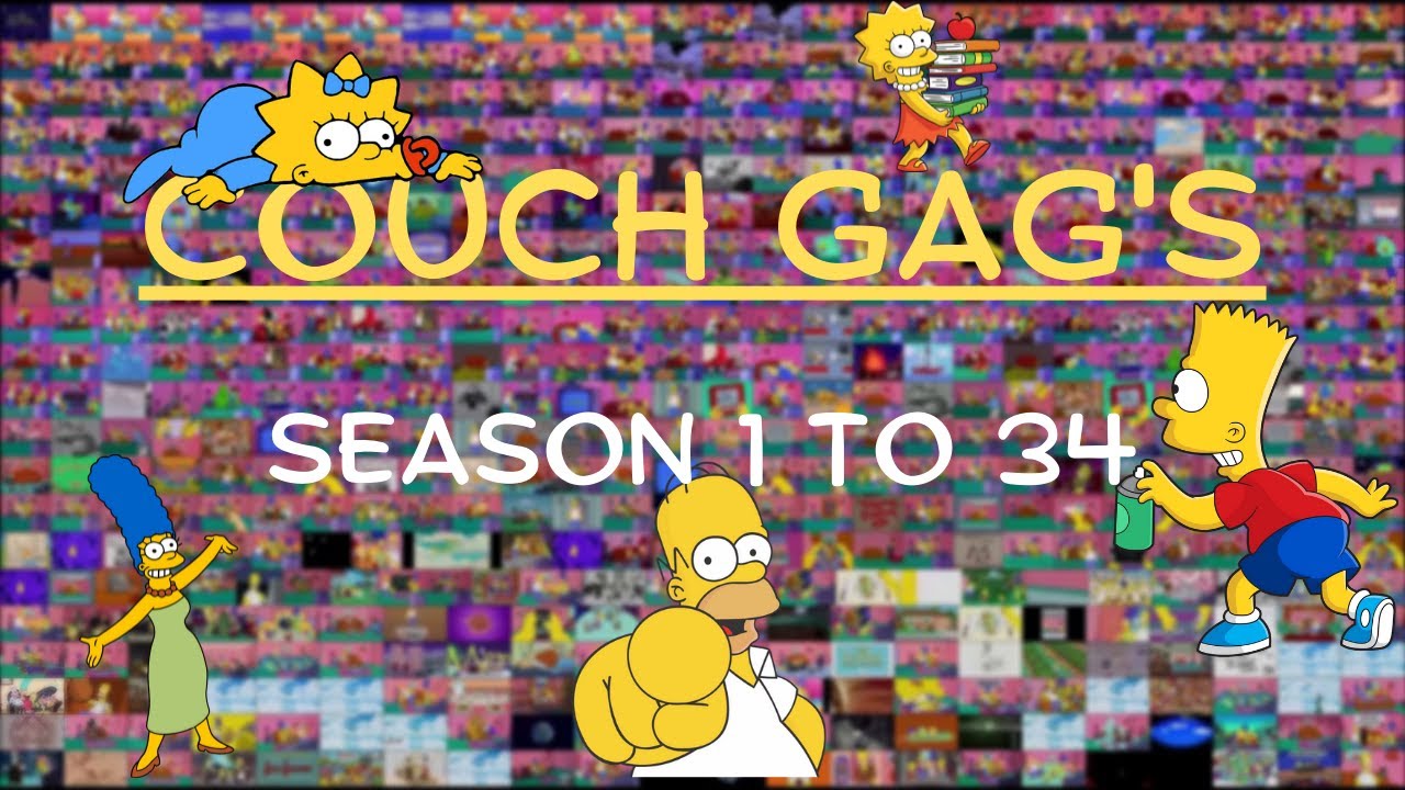 #simpsons  The Simpsons couch gag's season 1 to 34 #thesimpsons
