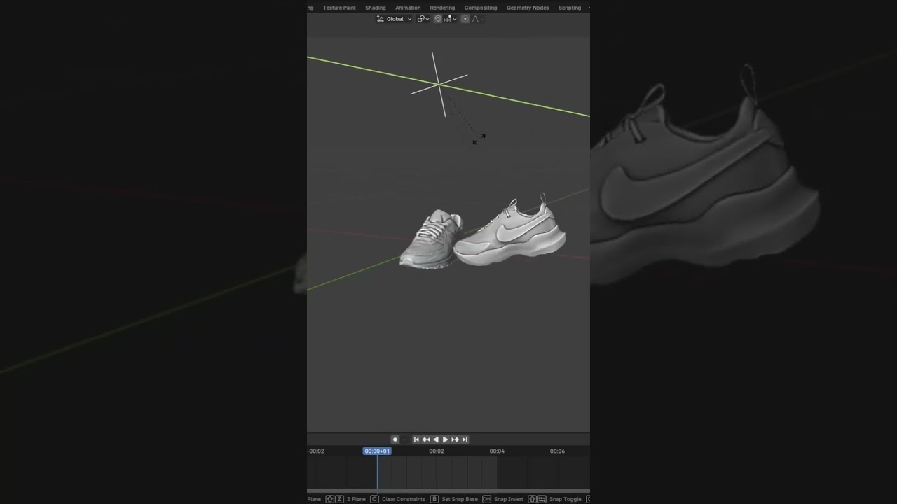 P1 New Blender tutorial 3D sneakers #blender3d #3danimation #blendertutorial #3dart