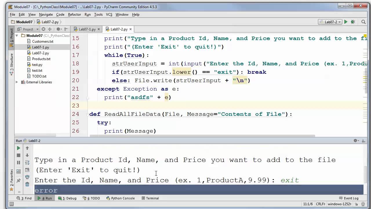 Python Module 07 07 Lab07 2 Answer
