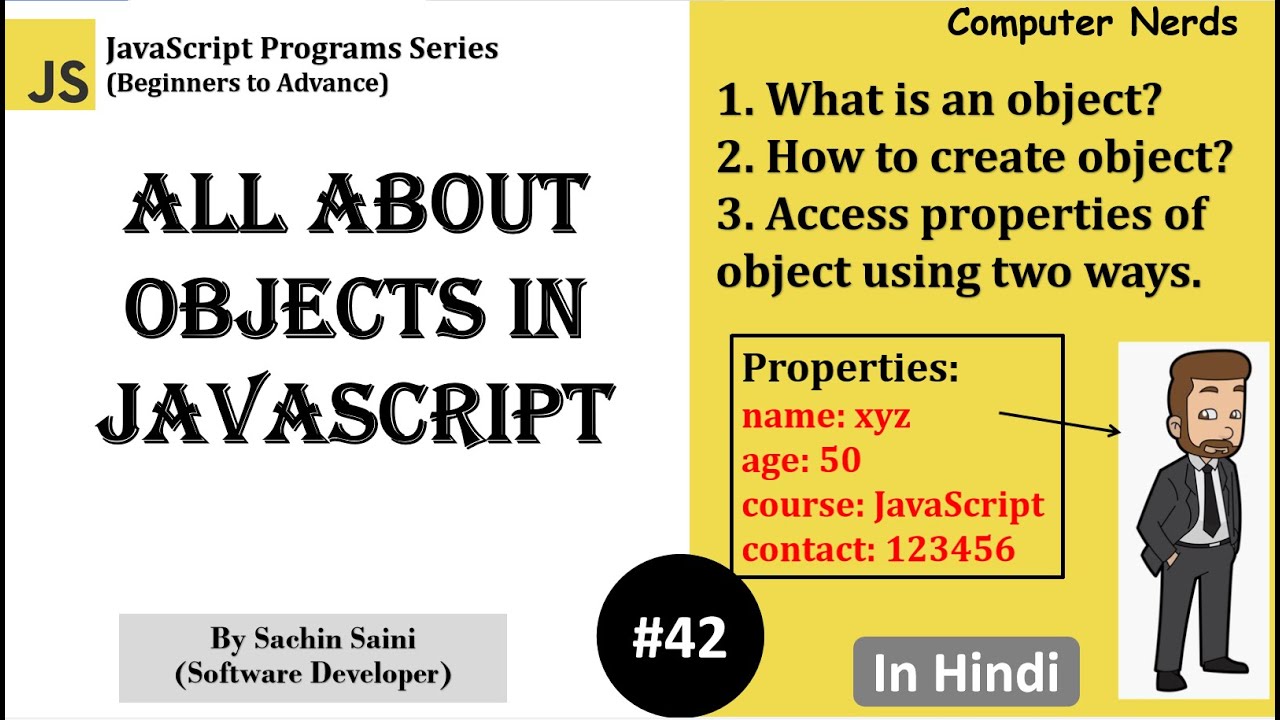 42. All about object in JavaScript | JavaScript Tutorial for beginners in Hindi