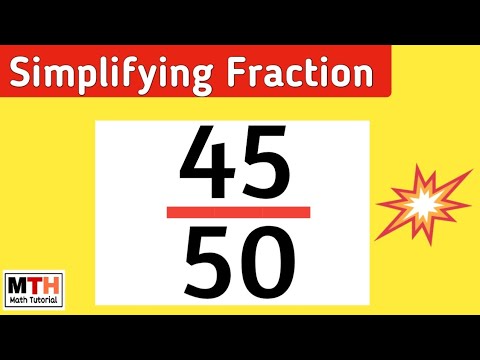 How to simplify the fraction 45/50 | 45/50 Simplified
