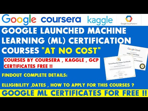 Google Free Certification Courses | Machine Learning Bootcamp | Internships | Win Prizes | Coursera