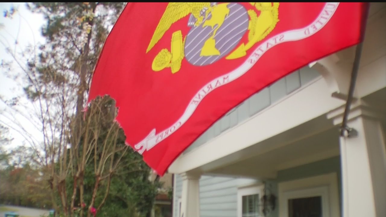 USMC flag slashed in Summerville