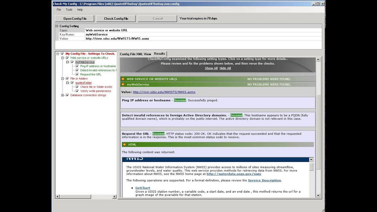 How to validate .NET web.config or app.config files using CheckMyConfig