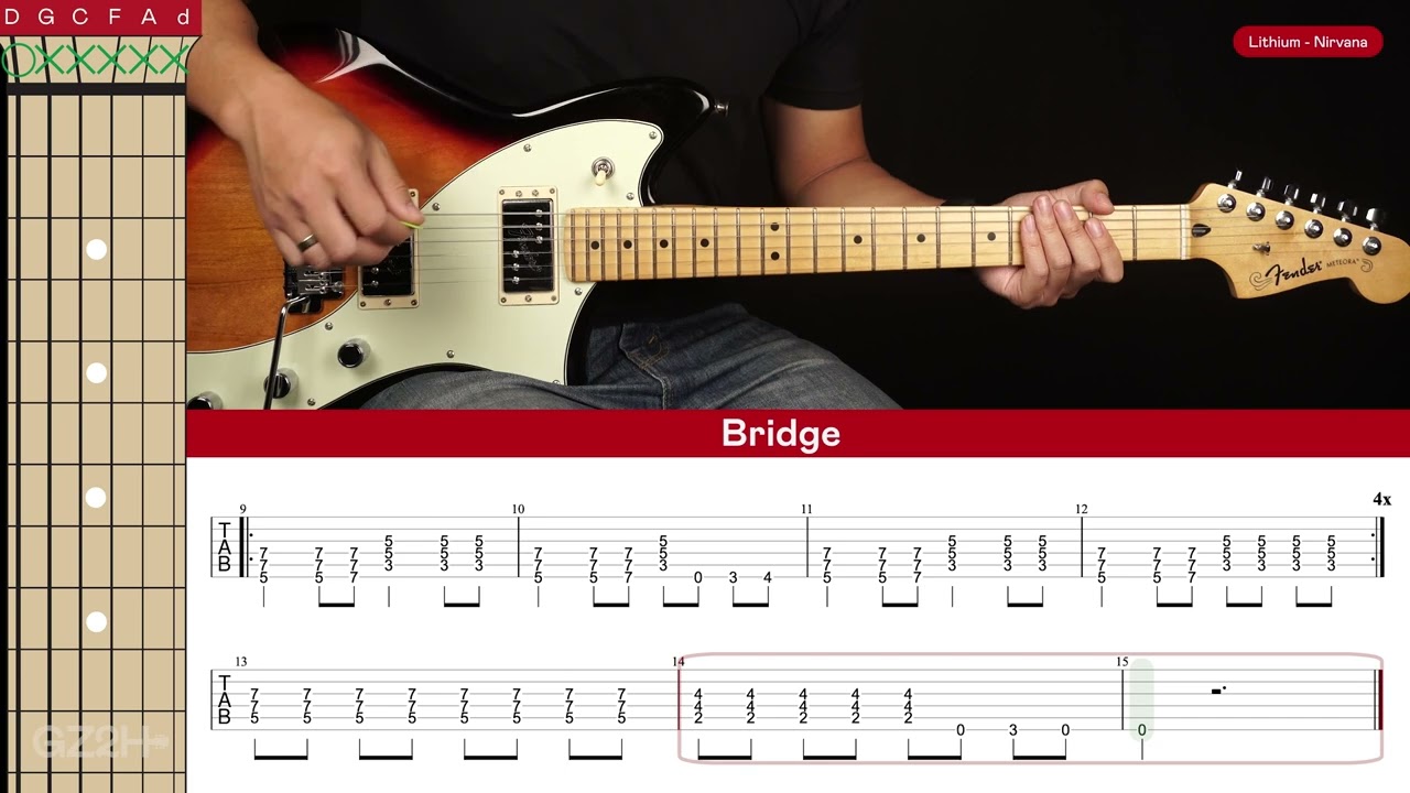 Lithium Guitar Cover Nirvana 🎸|Tabs + Chords|
