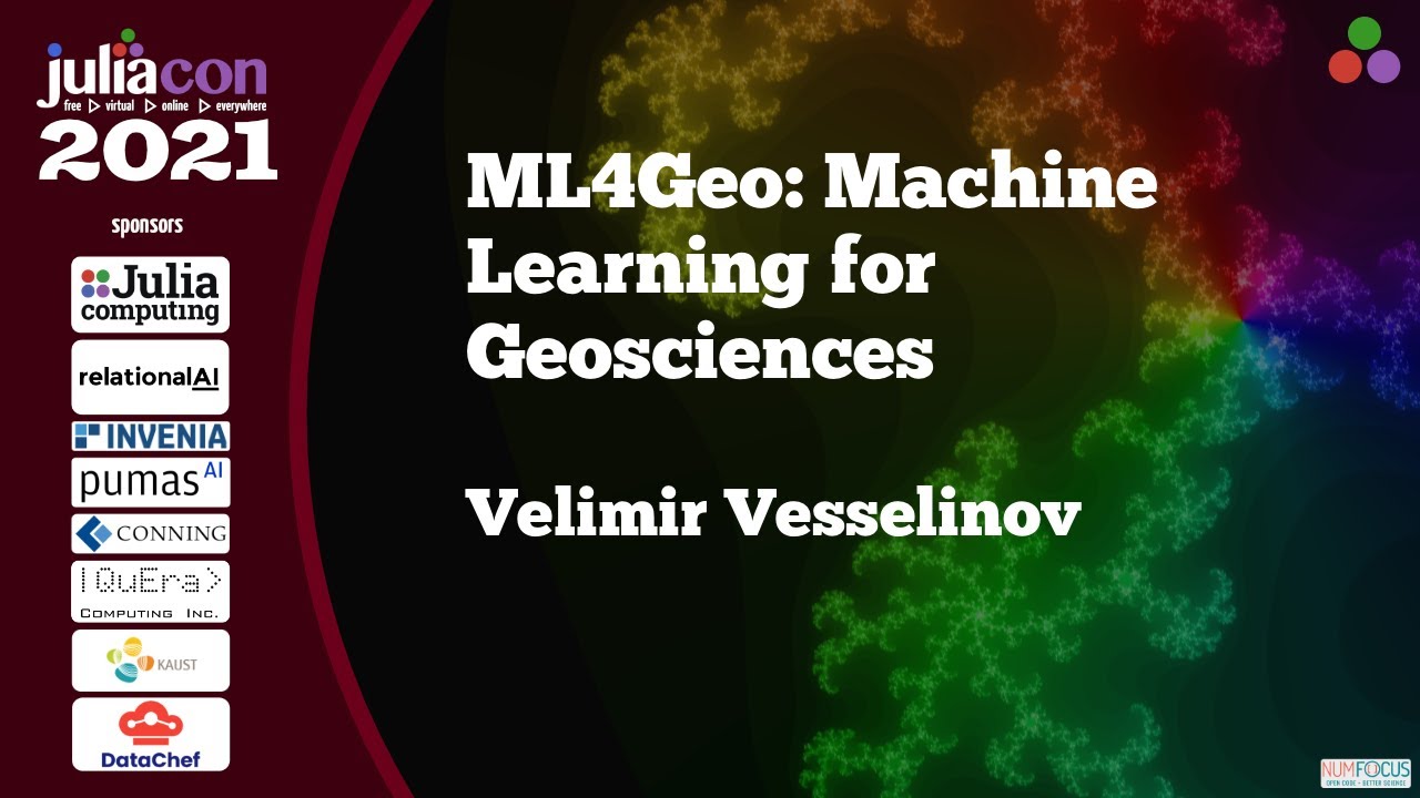 ML4Geo | Machine Learning for Geosciences | Velimir Vesselinov