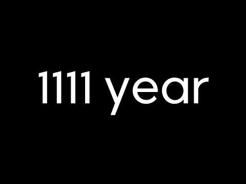 How to Pronounce 1111 year