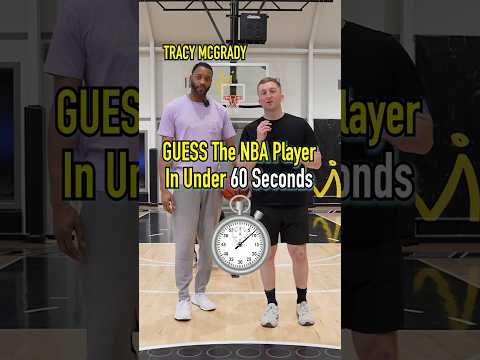 Can TRACY MCGRADY Guess Who In Under 60 Seconds?! #shorts #guessinggame #timer #basketball #nba