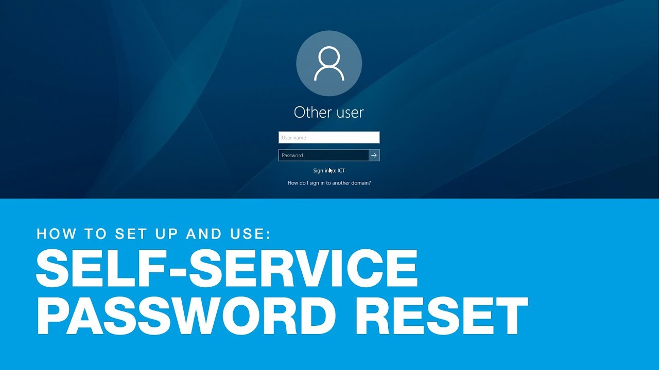 How to Setup Self-Service Password Reset