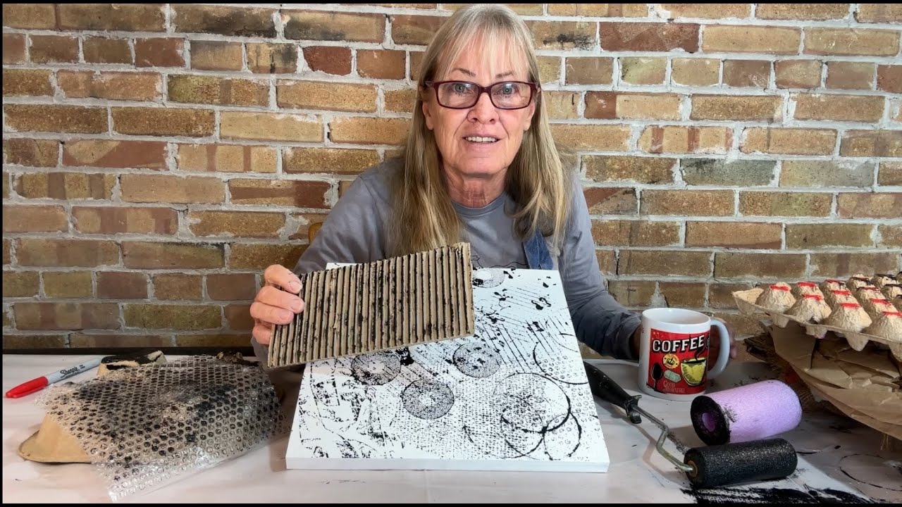 Mark Making 101: Repurpose Packing Materials For Your Art Making