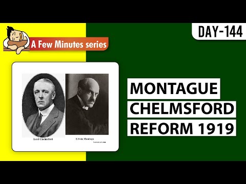 Dyarchy Introduction in India|| Montague Chelmsford Reform of 1919||