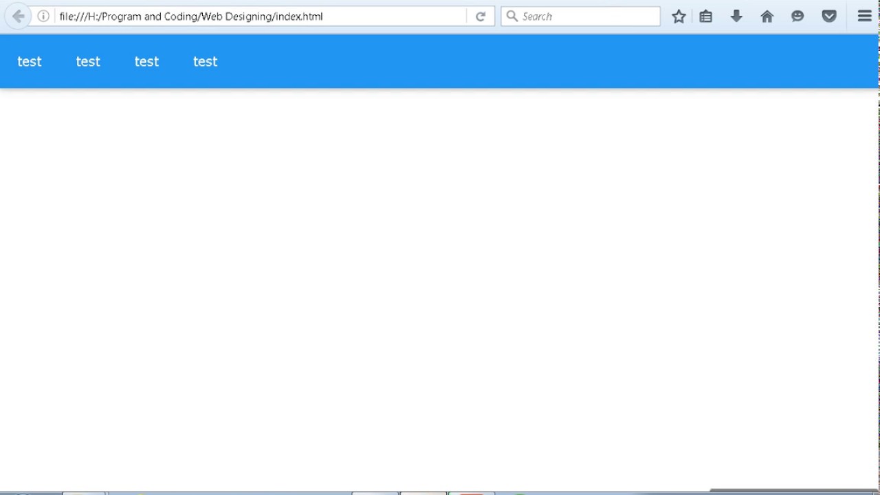 1 CSS Nav Bar With W3 CSS