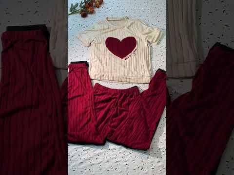 Cozy Women's Ribbed Pajama Set #womenwear #pajamas #falloutfits #soft #fok
